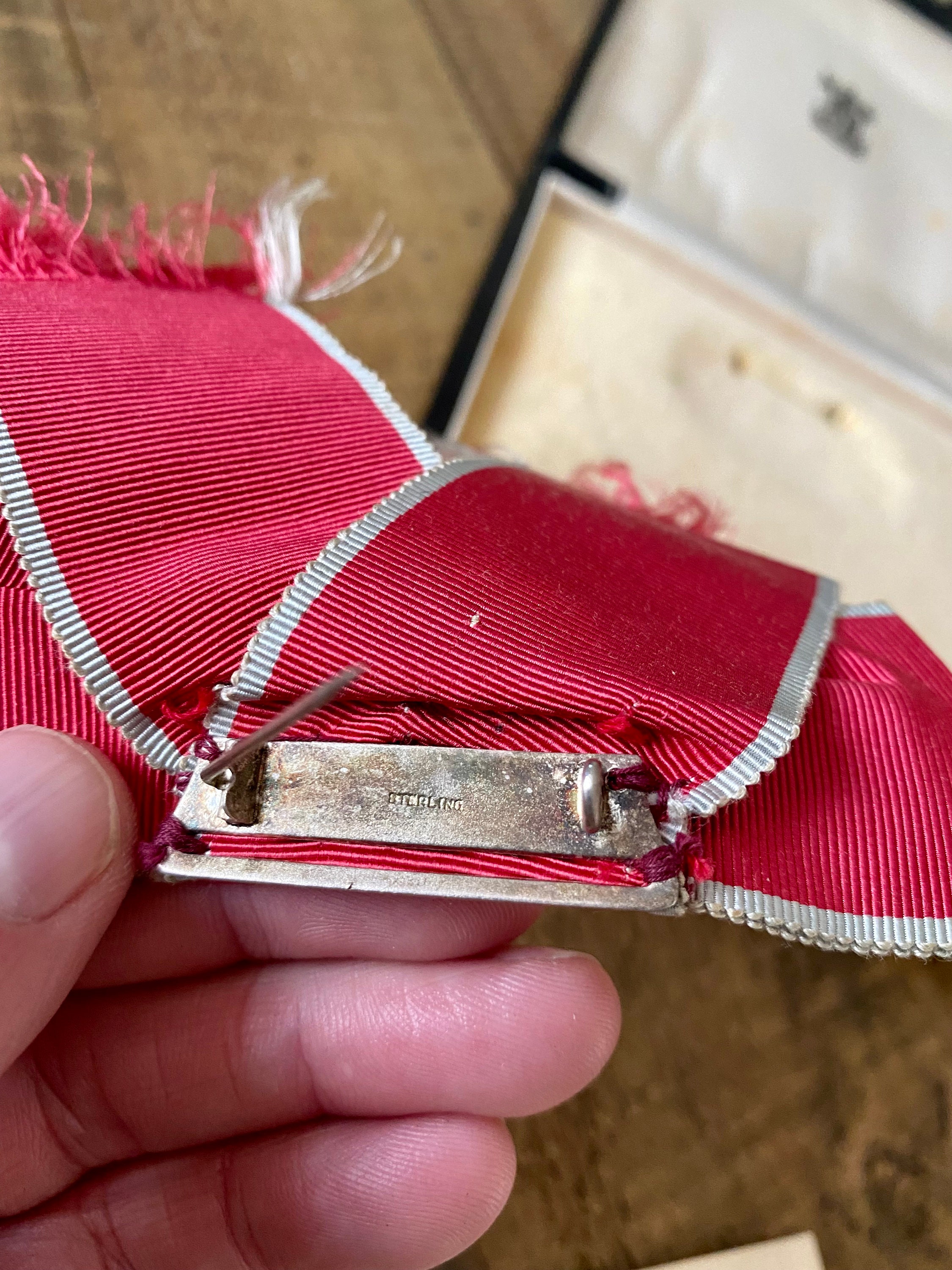 Rare Vintage Box for an MBE Medal With Ribbon and Paperwork. - Etsy UK