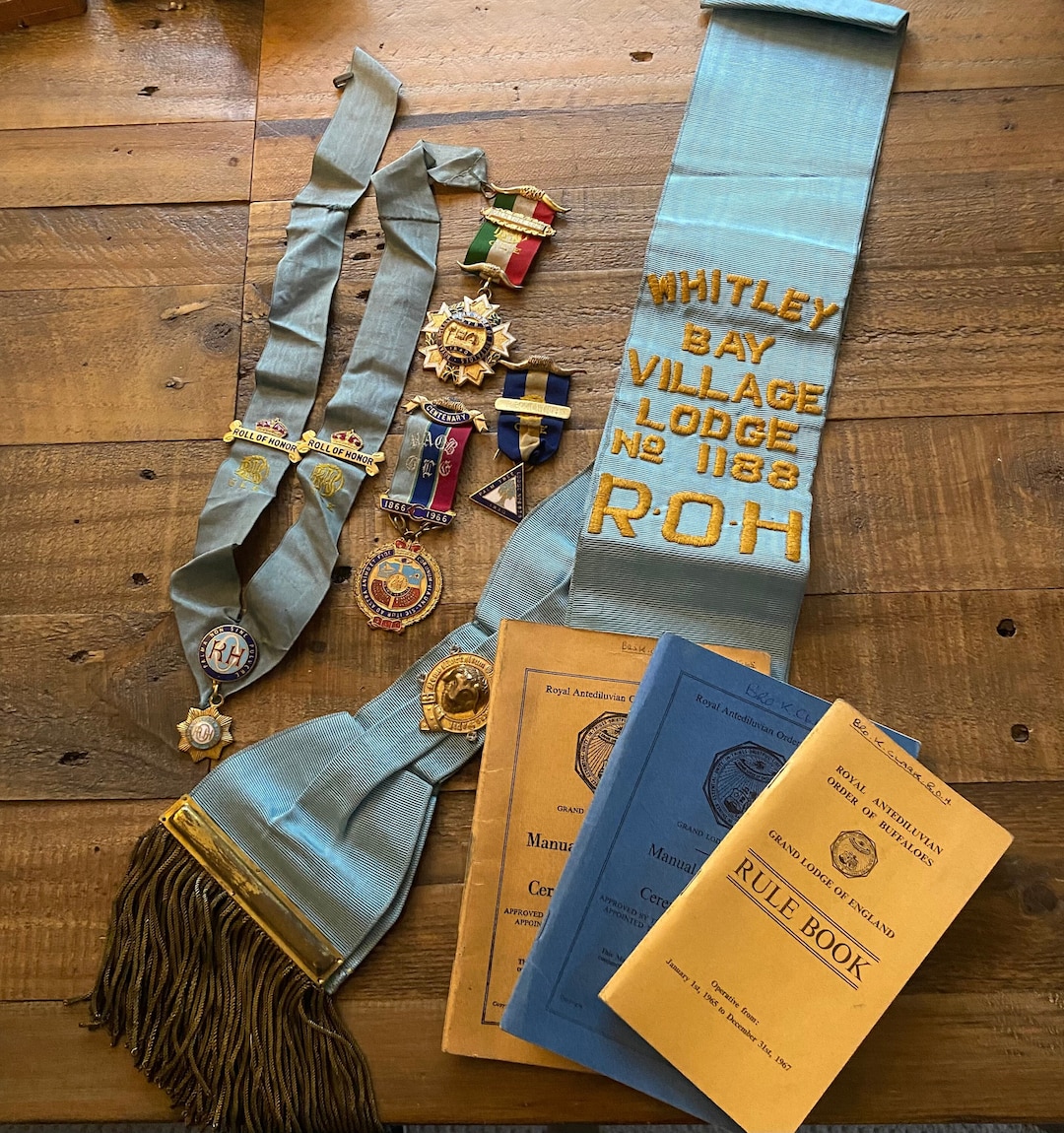 Collection of Vintage RAOB Medals Books Sash. RAOB Whitley - Etsy