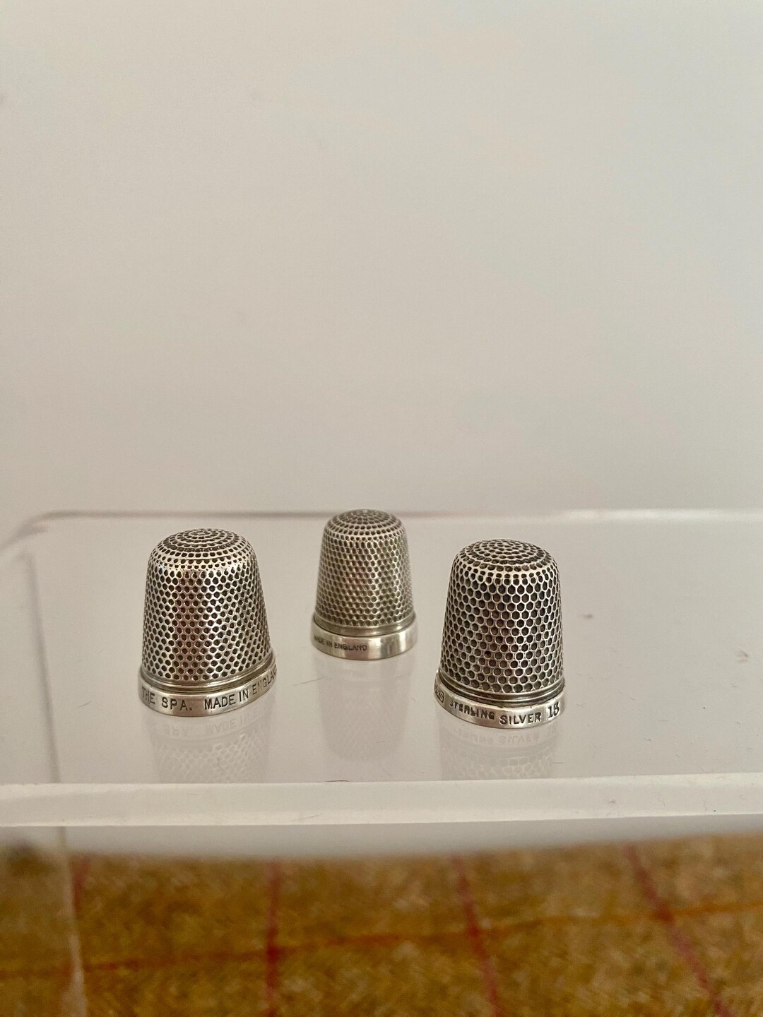 3 X Antique Sterling Silver Thimbles. No Holes - Etsy