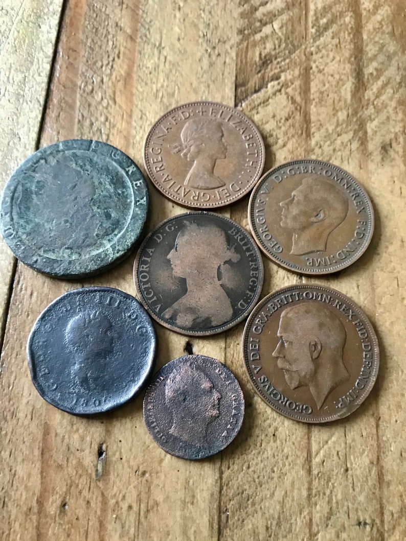 Antique British Georgian & Victorian Coins from 1800s 1900s. | Etsy