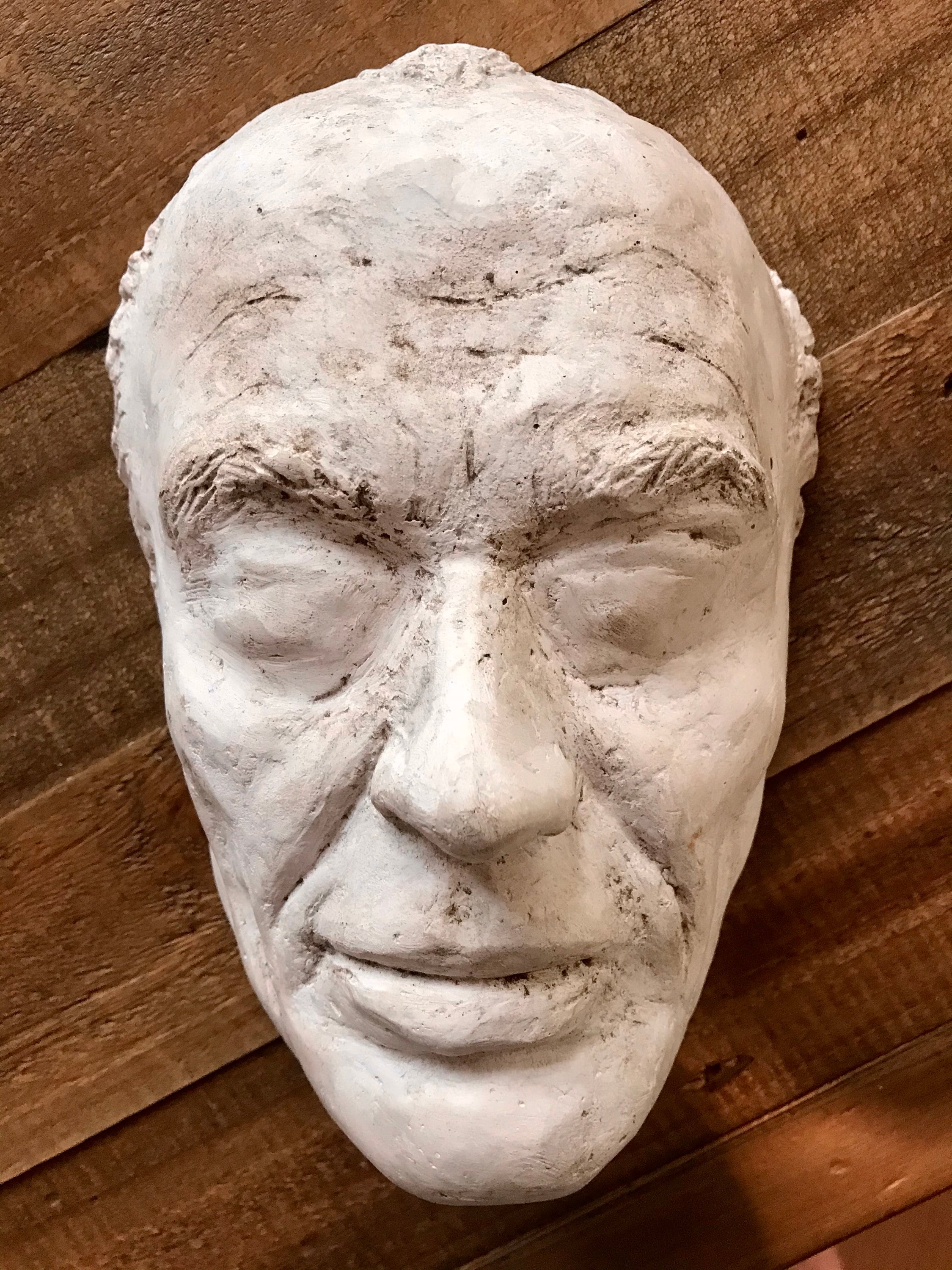 Unusual Face Sculpture. Handmade Plaster Life Cast. Death - Etsy UK