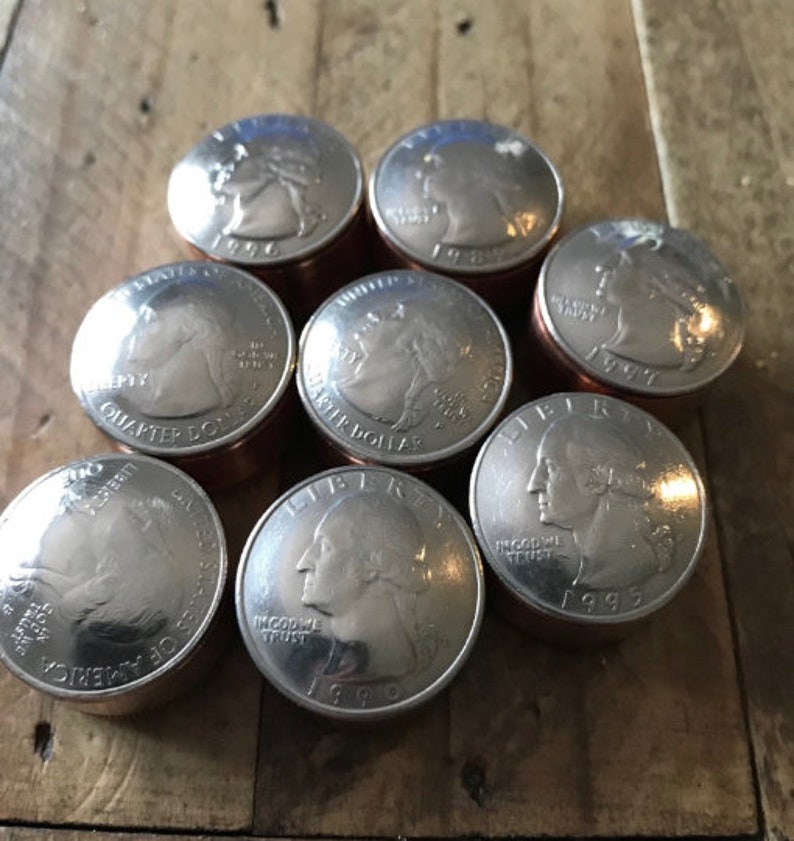 Handmade Coin Pill Box. A Small Box Made From Two US Quarter - Etsy