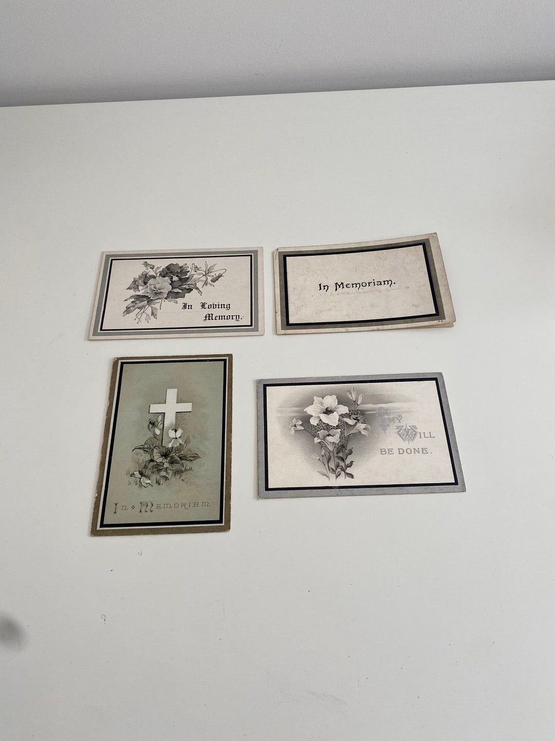Victorian & Later Mourning Cards. Remembrance Cards to Announce the ...