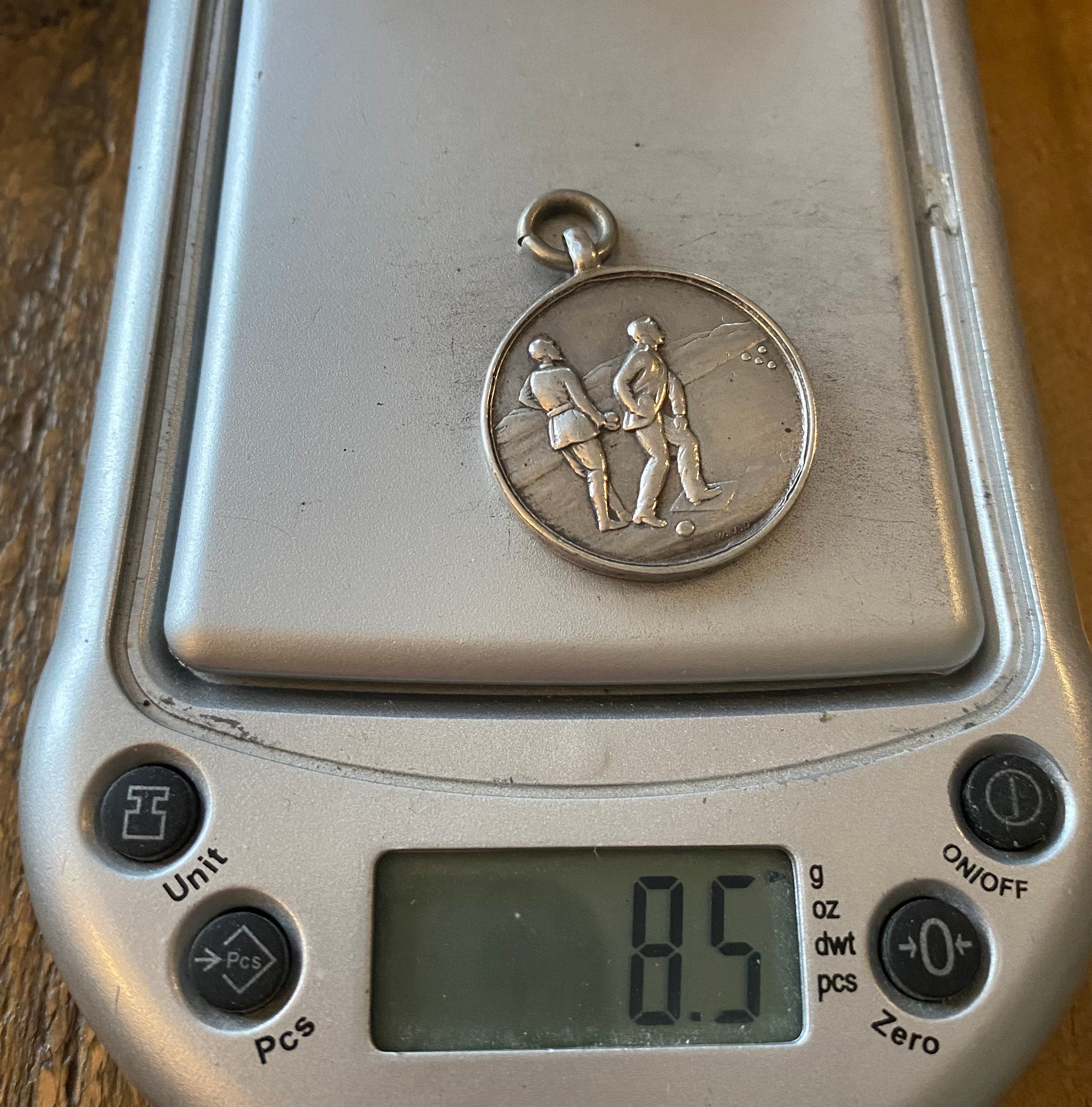 Vintage Solid Silver Pocket Watch Chain Fob. Antique Hallmarked Silver ...