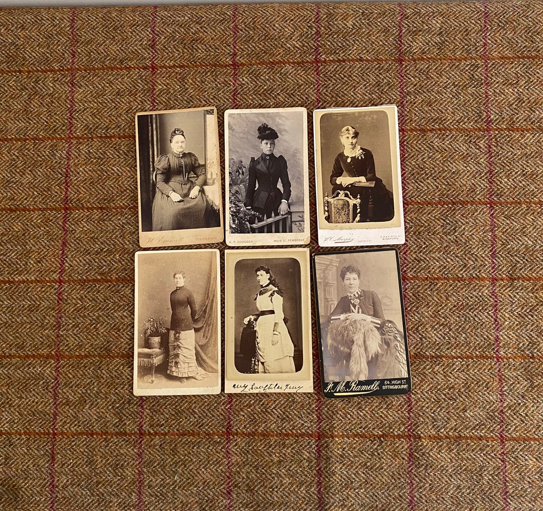 Antique CDV Photographs. 6 X Original Photos of Victorian Women in ...