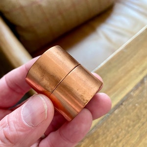 Handmade Coin Pill Box. A Small Box Made From Two Vintage British Coins ...