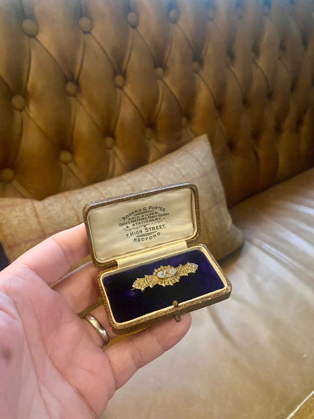 Vintage Jewellery Box. Antique Jewelry Box. Vintage Brooch Box ...