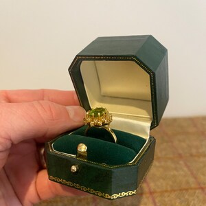 Large Vintage Style Ring Box. Antique Style Jewellery Box. Engagement ...