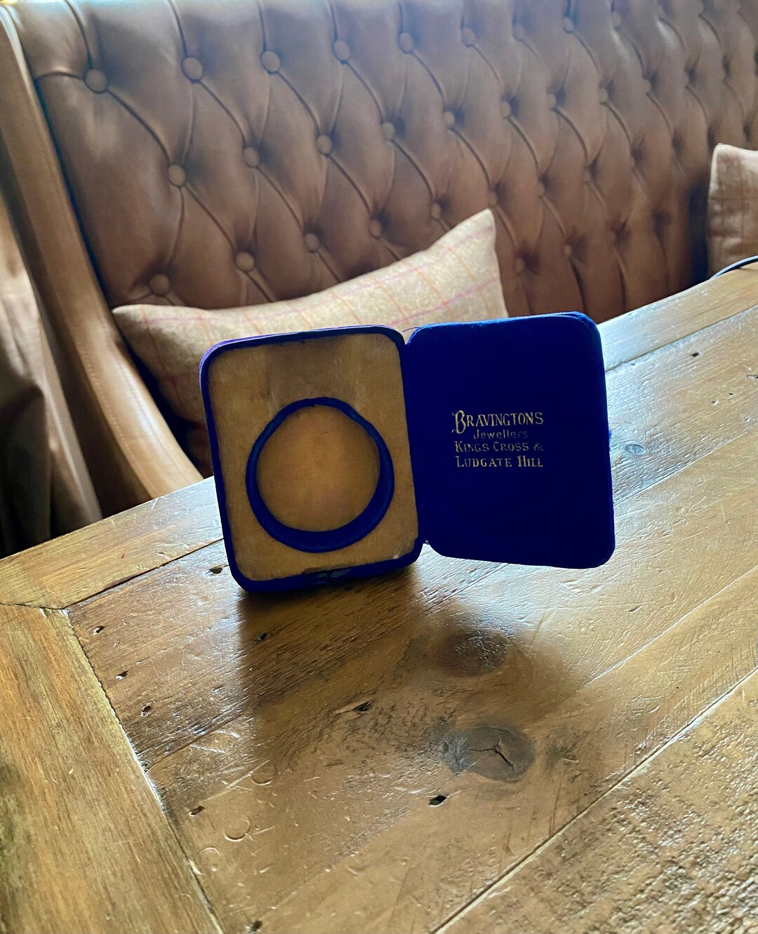 Unusual Vintage Pocket Watch Box With Stand. Antique Jewelry Box ...