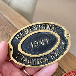 Four Vintage Metal British Industrial Signs / Plaques. Rempstone ...