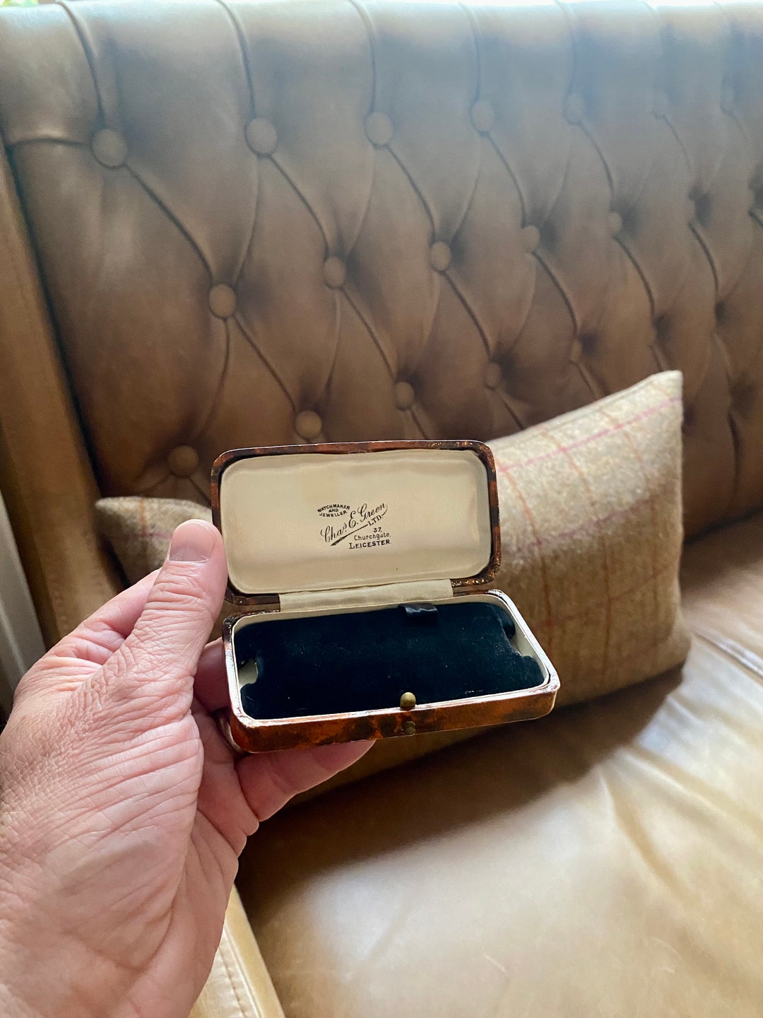 Vintage Jewellery Box for a Watch. Antique Jewelry Box. Antique Watch ...