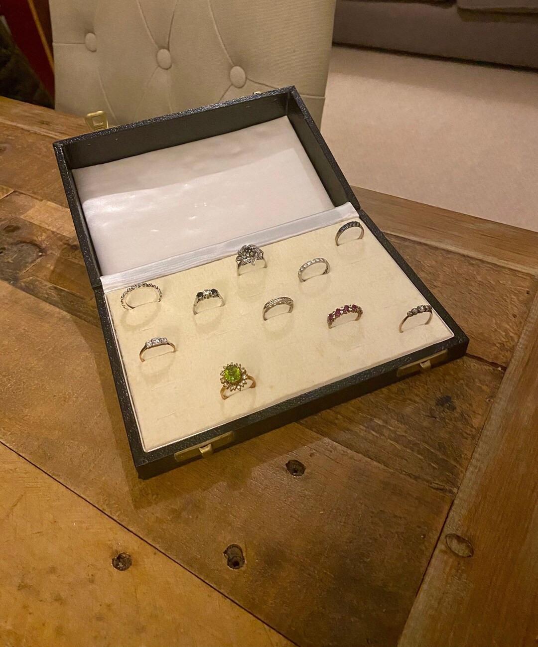 Antique Multiple Ring Box. Vintage Jewellers Multi Ring - Etsy