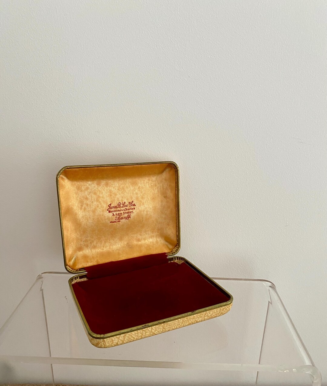 Vintage Jewellery Box. Scottish Retro Jewelry Box. Old Jewelry Case ...