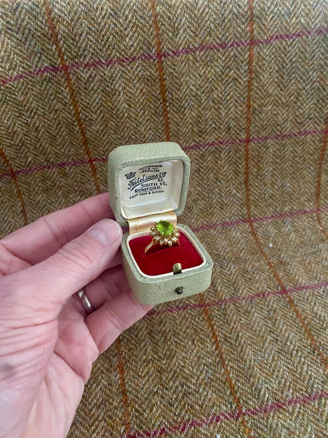 Antique Ring Box. Vintage Ring Box. Vintage Jewellery Box. Antique ...