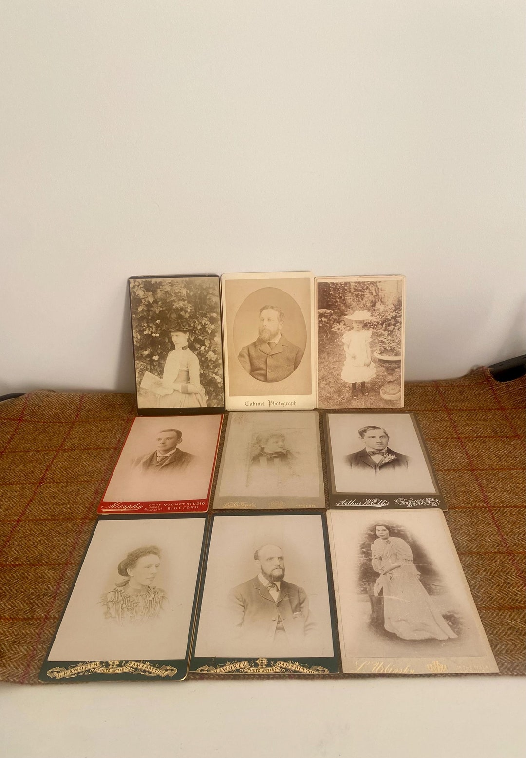 Collection of Antique CDV Photographs. Original Photos of Victorian Men ...
