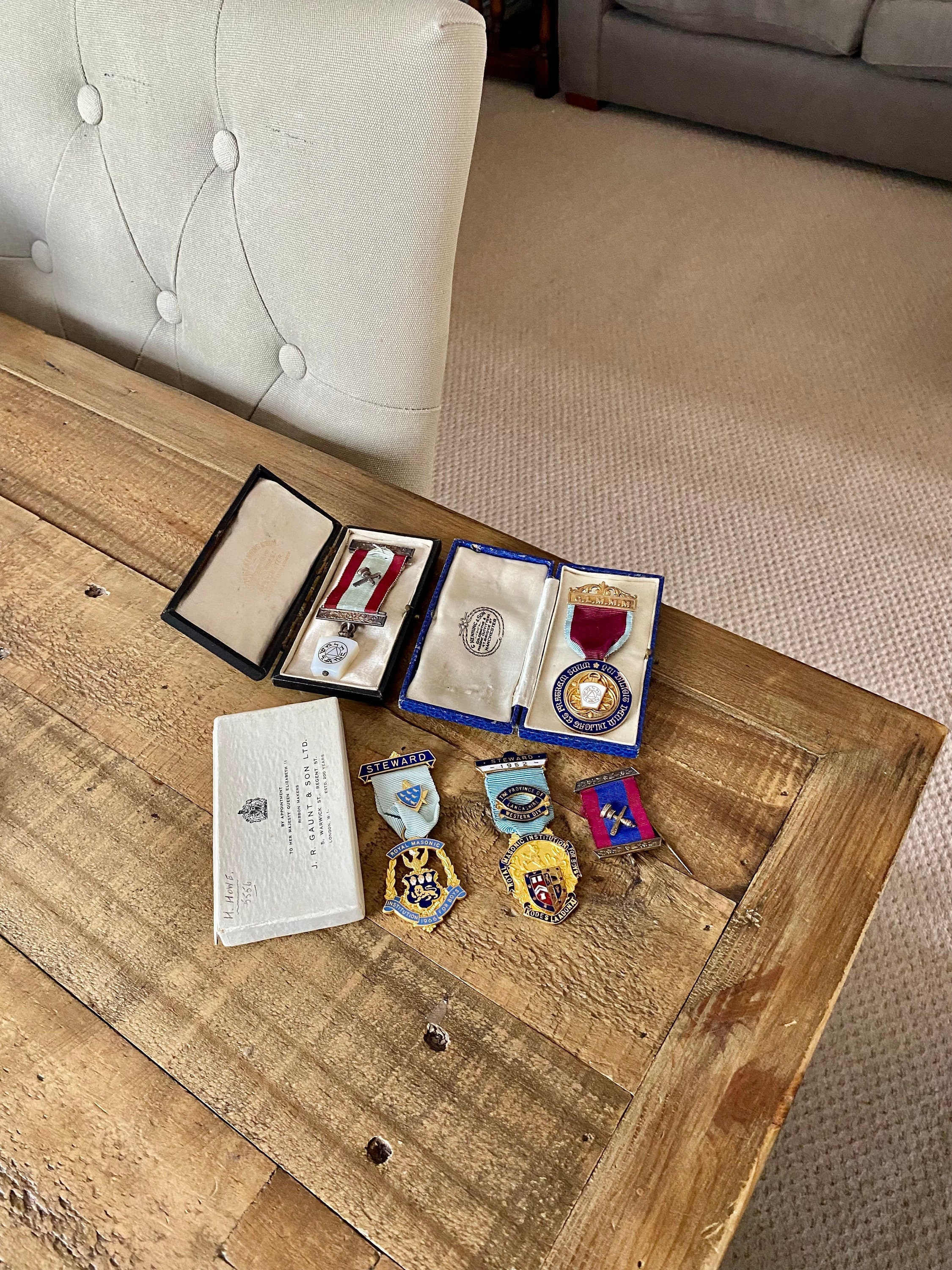 Collection of Vintage Masonic Medals & Boxes. Masons Lodge - Etsy