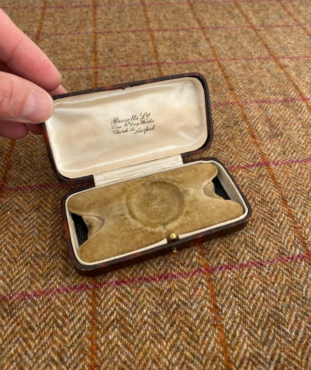 Vintage Jewellery Box for a Watch. Antique Jewelry Box. Antique Watch ...