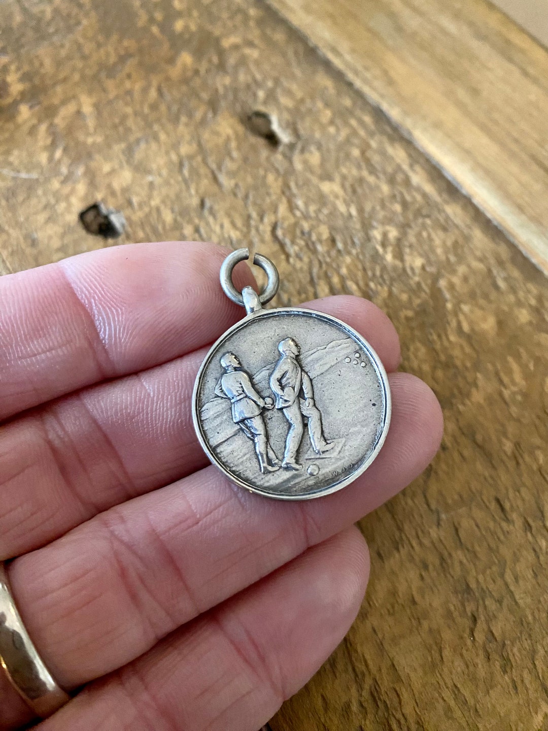 Vintage Solid Silver Pocket Watch Chain Fob. Antique Hallmarked Silver ...