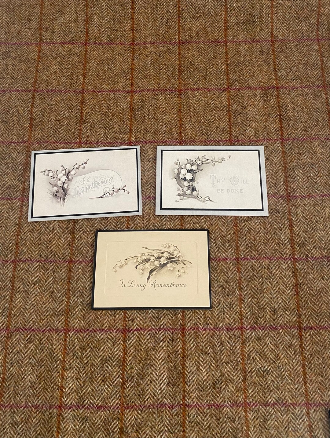 Antique in Memoriam Funeral Cards. Remembrance Cards to Announce the ...