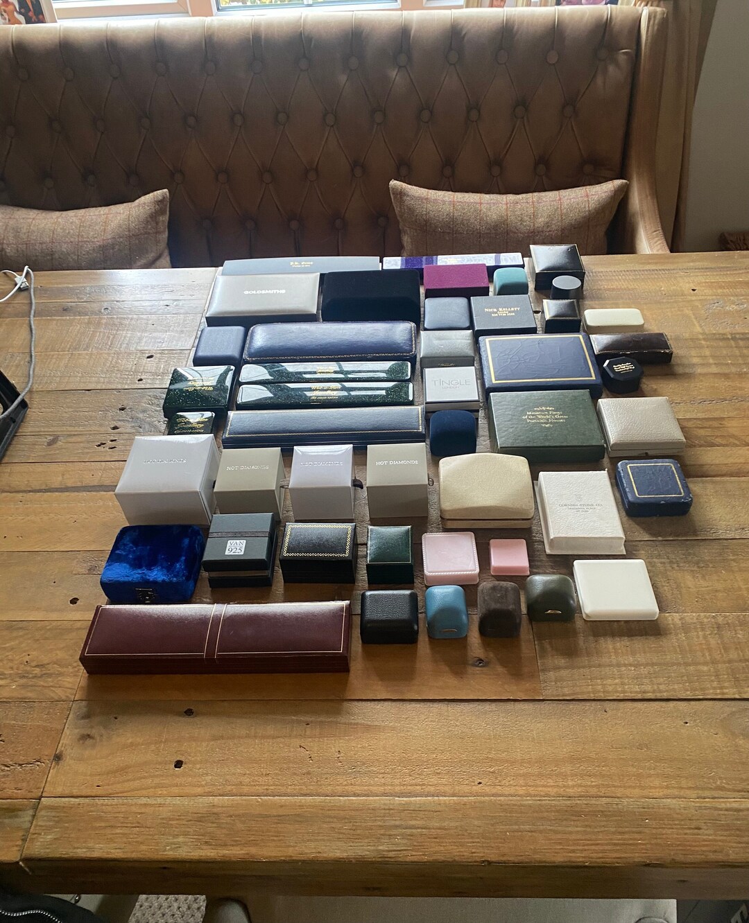 Large Collection of Vintage and Modern Jewellery Boxes & Ring Boxes ...