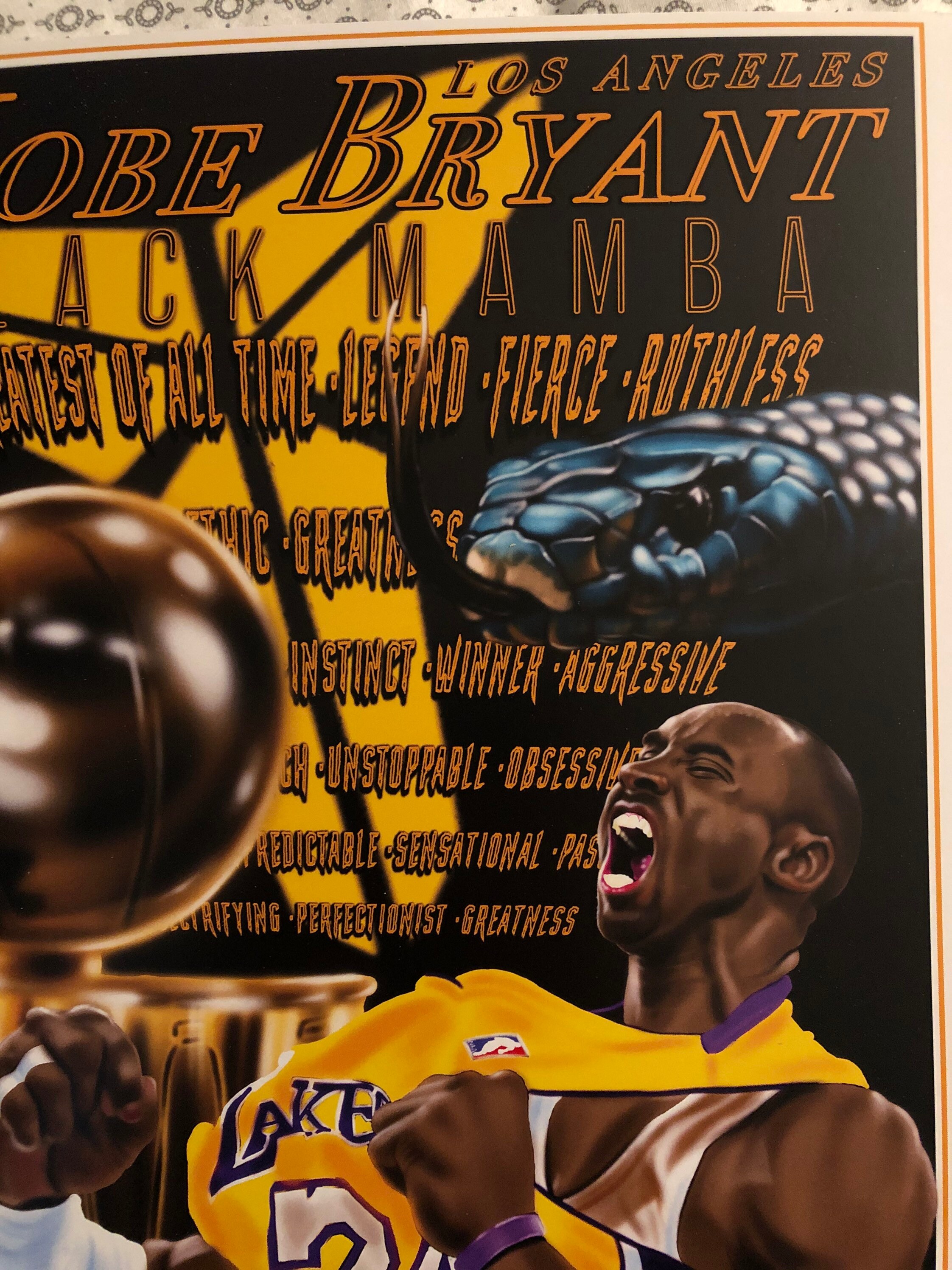 BLACK MAMBA (black & Gold) - Etsy