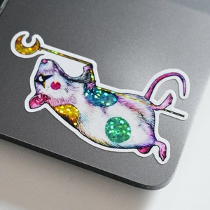 Sparkly Clown Rat Sticker - Etsy
