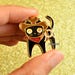Cowboy Cat Sparkly Enamel Pin - Golden Metal - Etsy UK