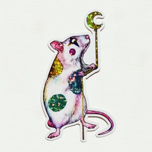 Sparkly Clown Rat Sticker - Etsy