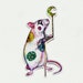 Sparkly Clown Rat Sticker - Etsy