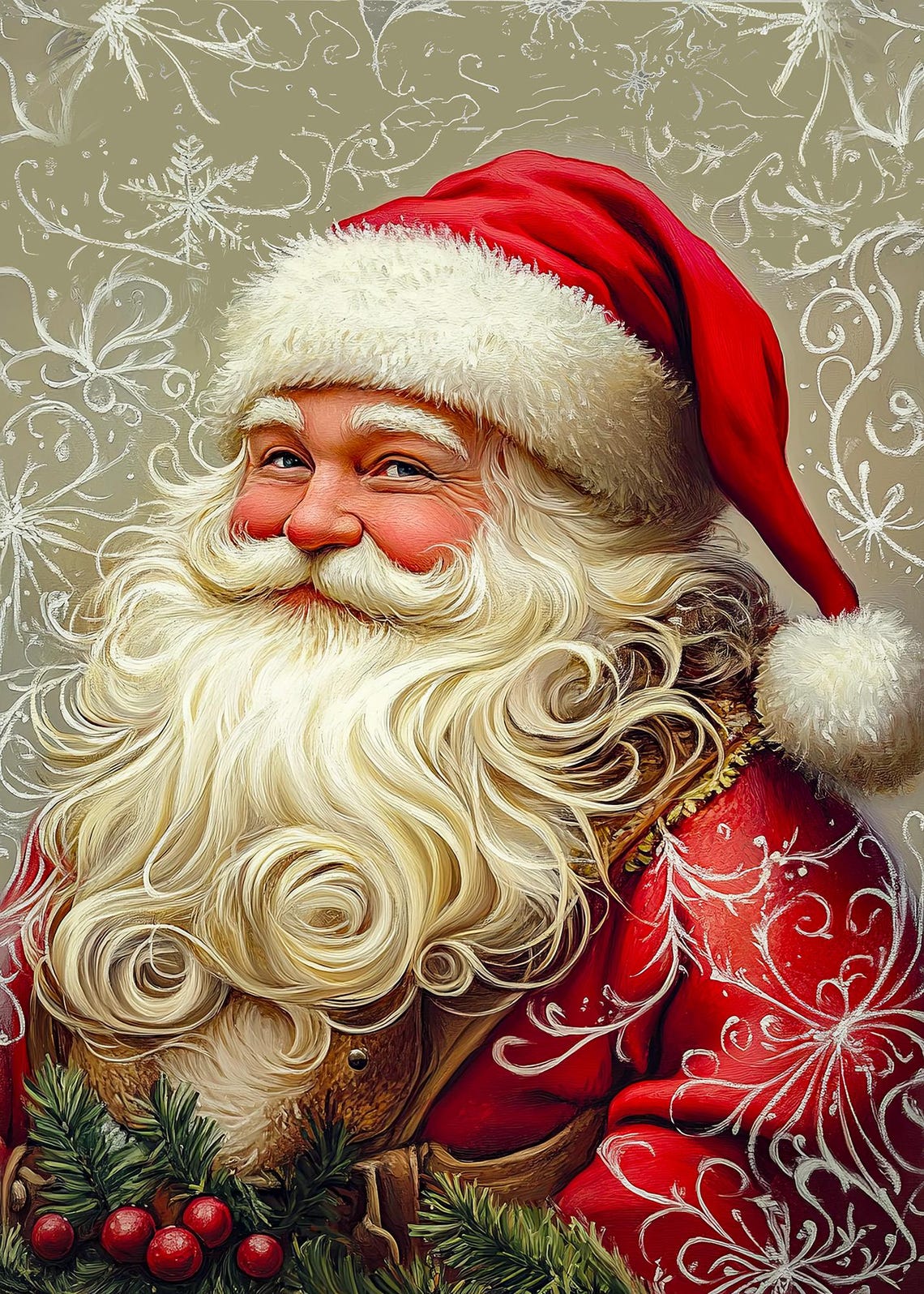 Vintage Santa Claus Digital Download Bundle 4 Christmas Vintage Style ...