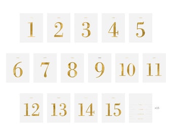 Self Adhesive Table Numbers | Etsy