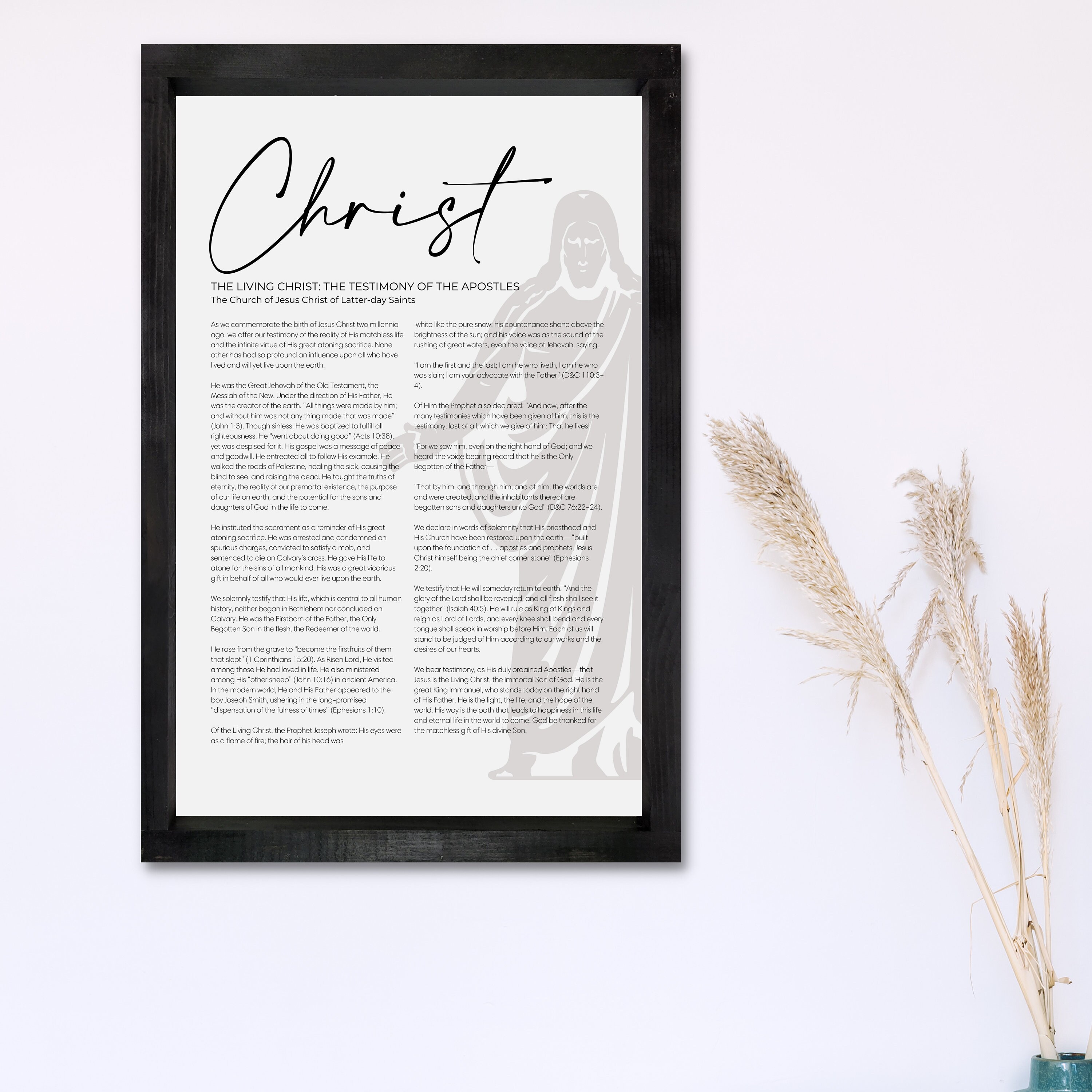 LDS Proclamation Signs Watermark Silhouette Digital - Etsy