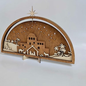Nativity, Christmas Story Display, Luke 2, Jesus Christ in the Manger ...