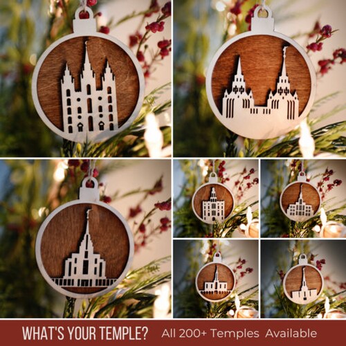 LDS Temple Christmas Ornament | Etsy
