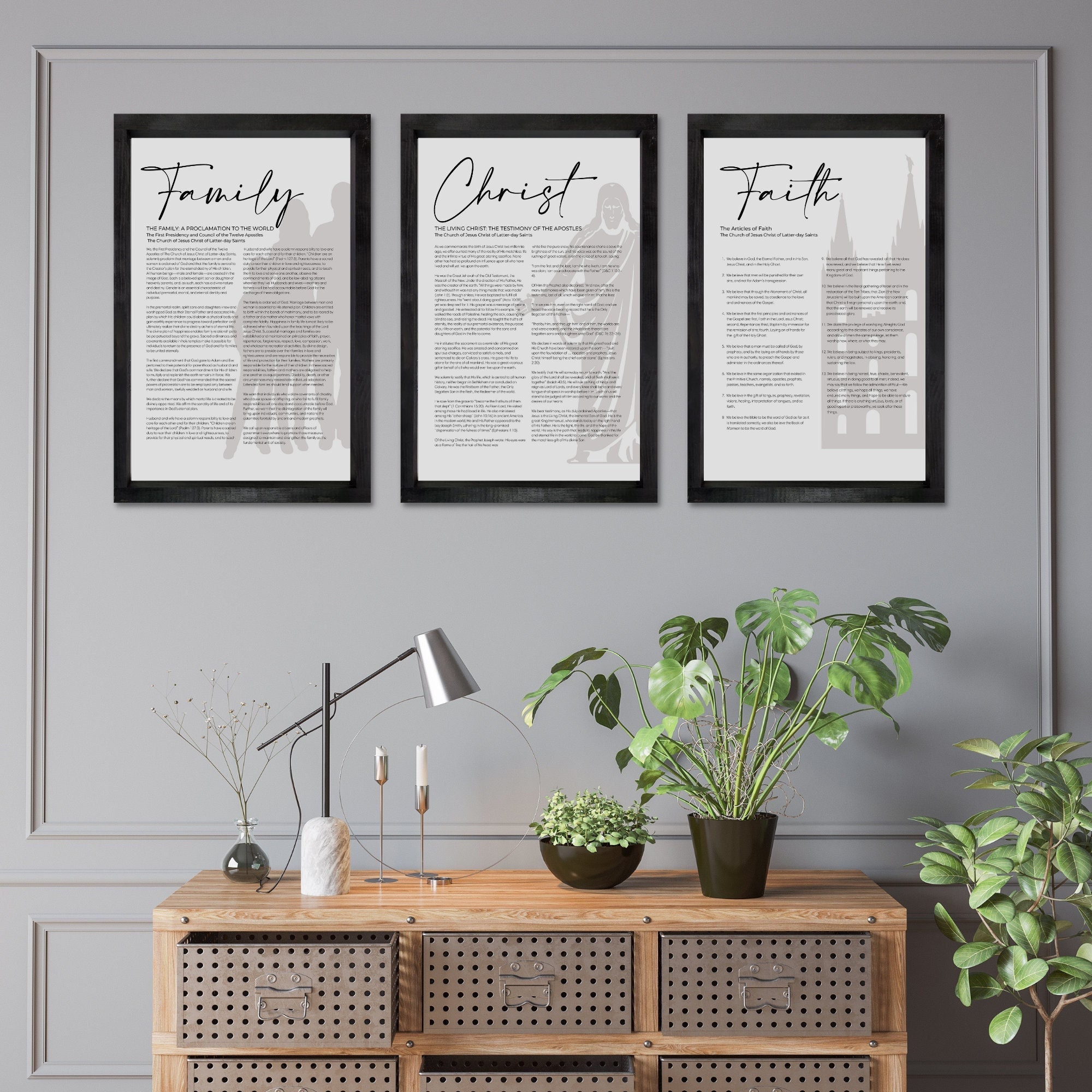 LDS Proclamation Signs Watermark Silhouette Digital - Etsy