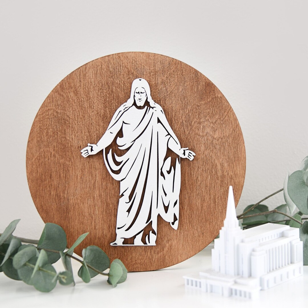 Christus Statue Wall Decor | Round Sign - Etsy