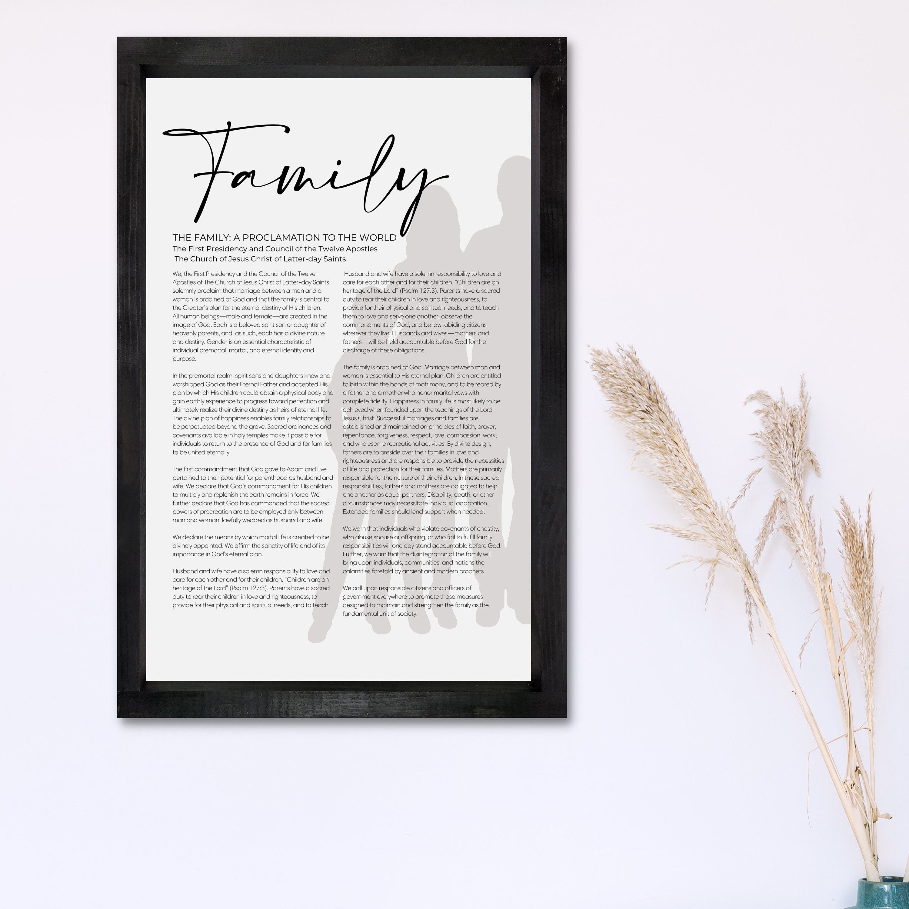 LDS Proclamation Signs Watermark Silhouette Digital - Etsy