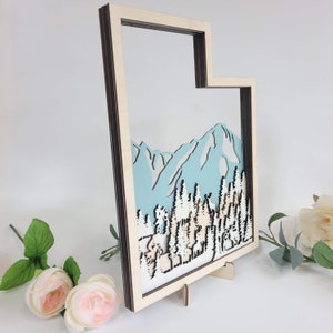 Customized State Sign (utah State With Motorbike), Laser Cut and Fully ...