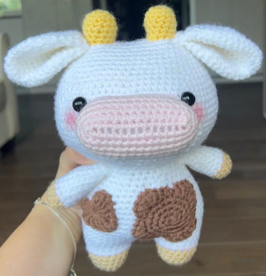 Chunky Cow Crochet Pattern, Amigurumi Cow Crochet Pattern, Amigurumi ...