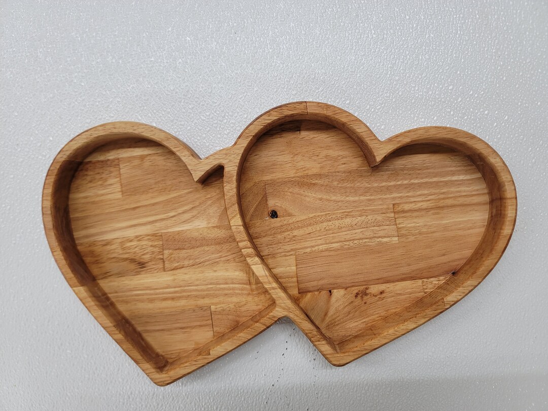 Wooden Combined Hearts Candy/snack Dish - Etsy