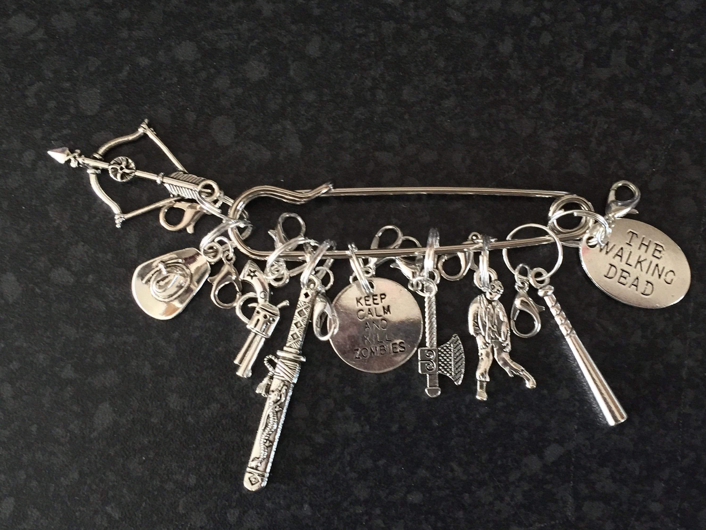 Walking Dead Themed Keyring - Etsy