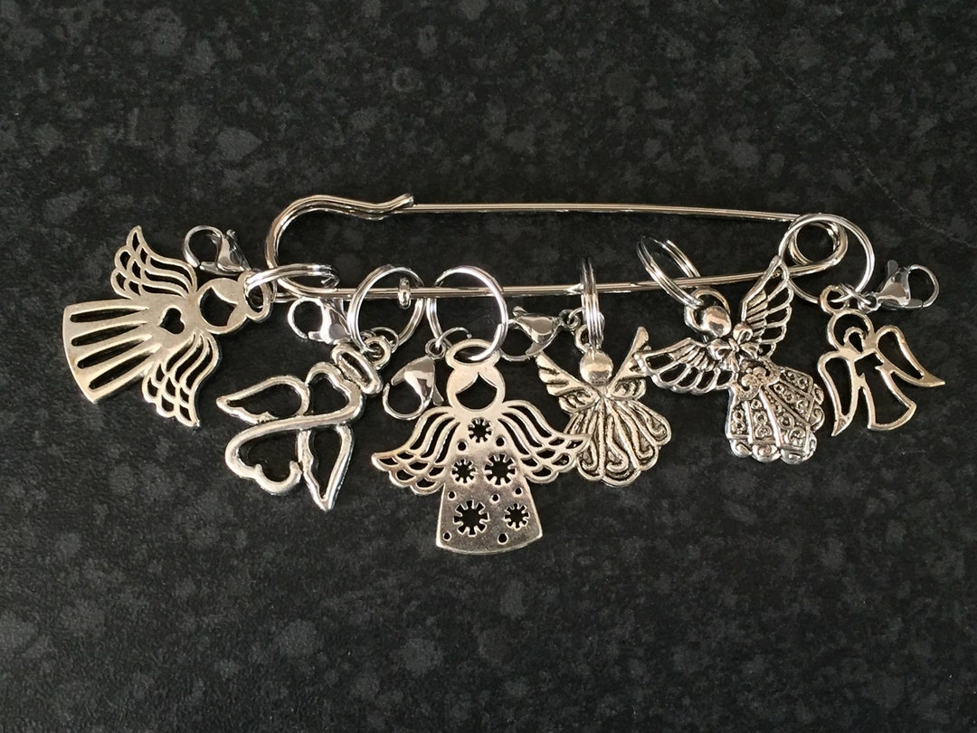 Guardian Angels Themed Stitch Markers - Etsy