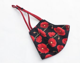 Poppy Face Mask | Etsy