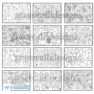 Complete: 100 Days of Coloring Doodle Pages - Etsy