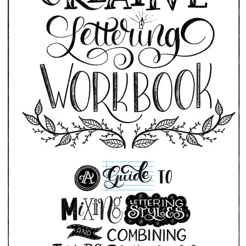 Creative Lettering Workbook combining Doodles Letters and - Etsy