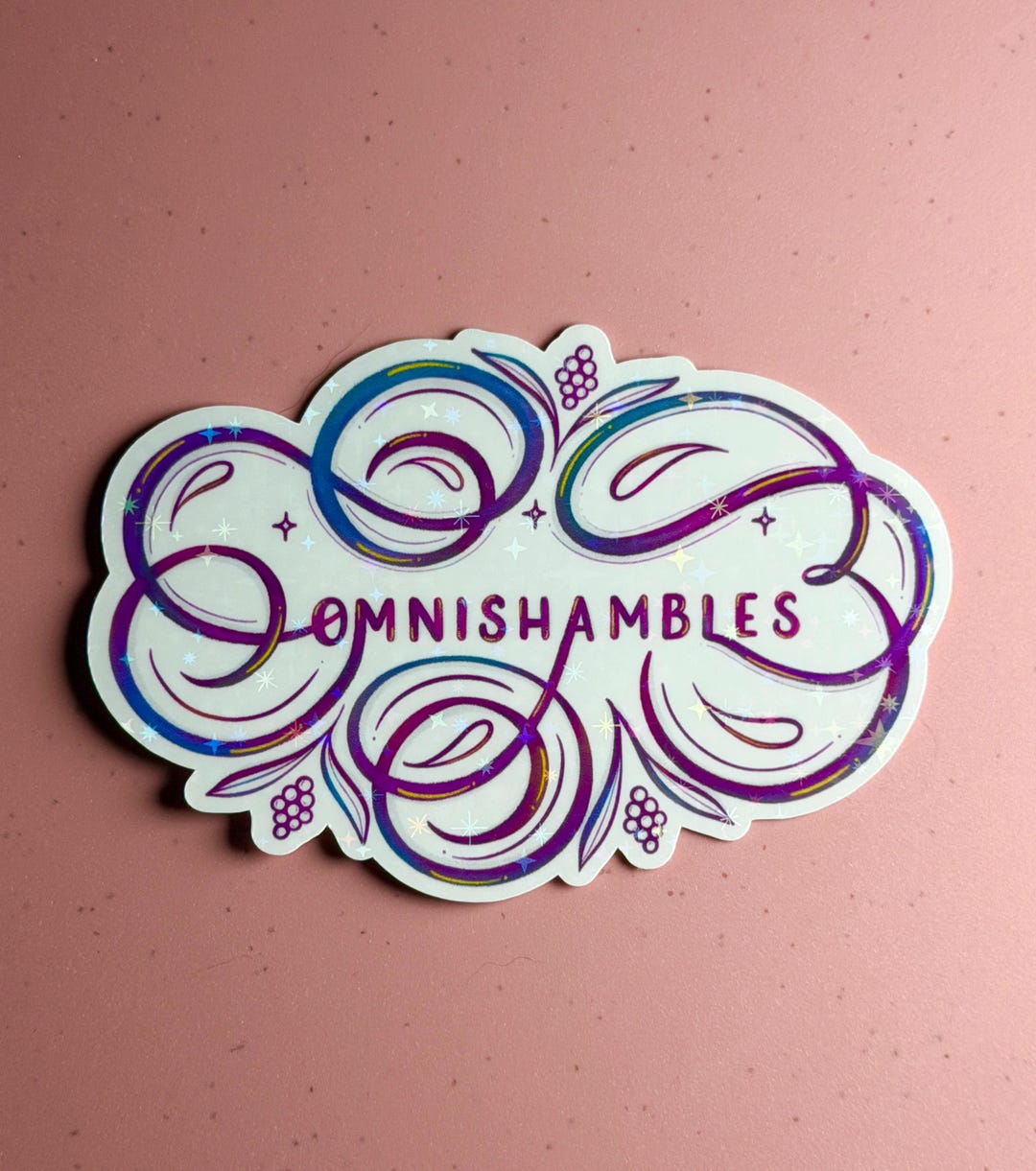 Omnishambles Calligraphy Sticker - Etsy