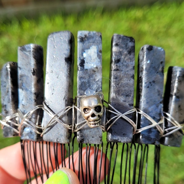 Skull Hair Accessory - Etsy