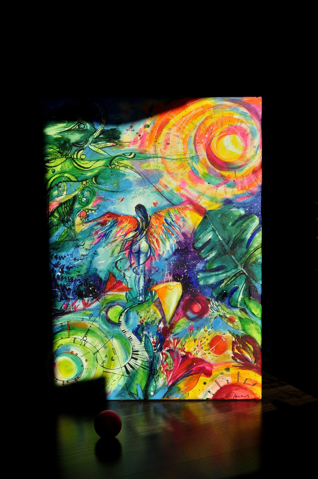 Unique Oil Painting "own Fullness" 60x80 Cm - Etsy