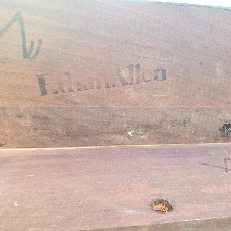 Ethan Allen Game Table 12-9012 Chess Checkers Antiqued Pine Old Tavern ...