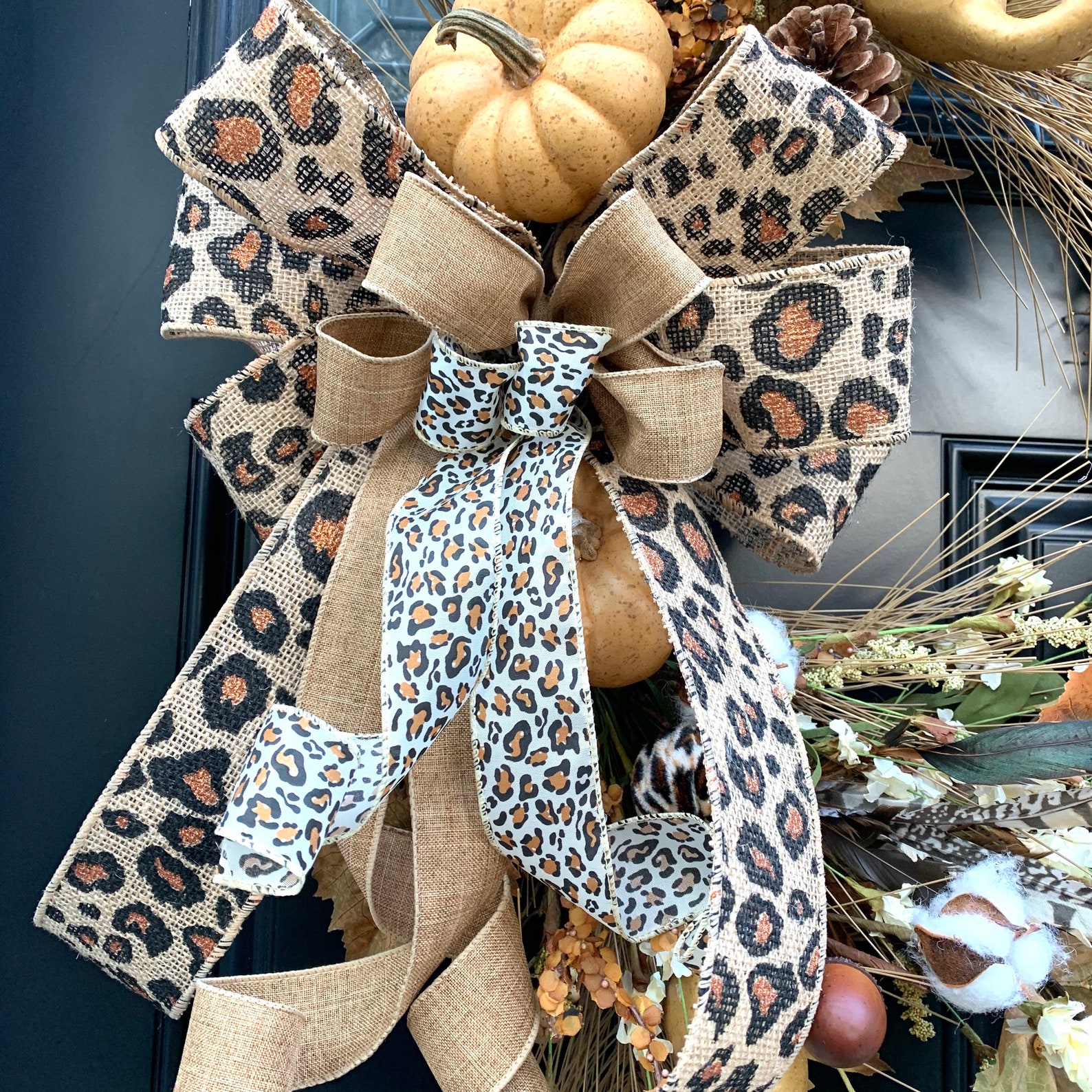 Leopard Wreath Animal Print Decor - Etsy